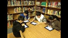 Kanoon iPads in the Library - Kanoon Magnet School